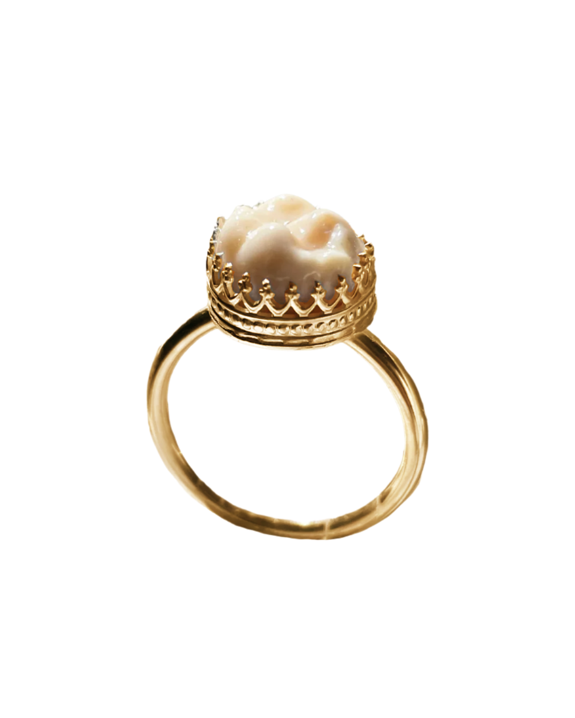 Wisdom Tooth Crown Ring - Solid 9K Gold | Serpent & the Swan