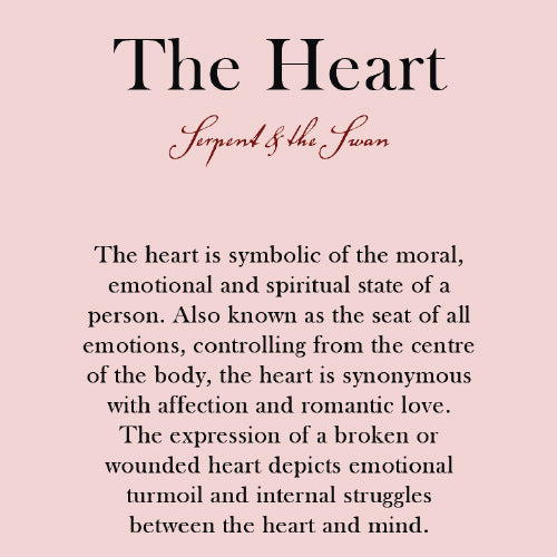 Bleeding Heart Ring Silver - Serpent & the Swan