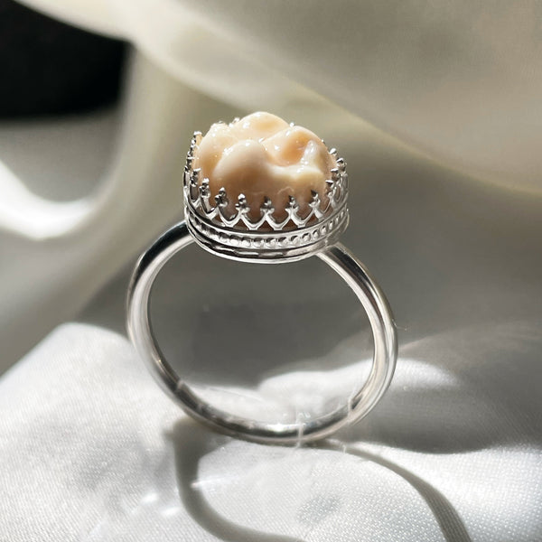 Wisdom Tooth Crown Ring in Sterling Silver - Serpent & the Swan