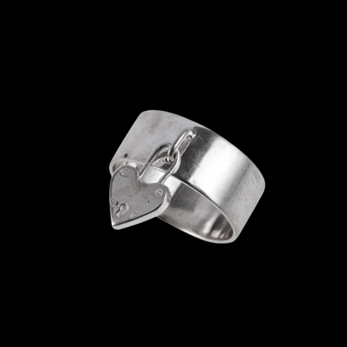 Lock My Heart Ring Silver - Serpent & the Swan